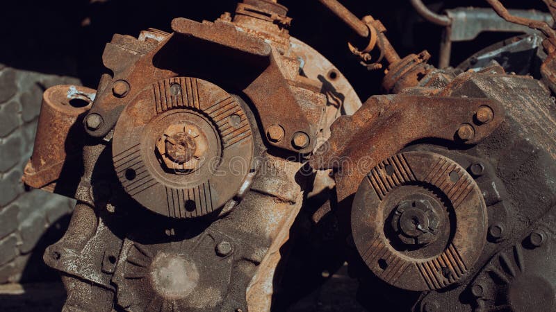 Gearboxes of Old Trucks from the Times of the USSR Stock Photo - Image ...