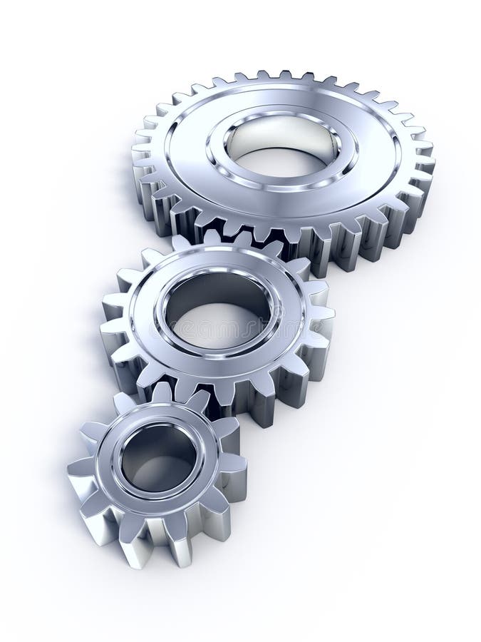 High Tech Gears stock illustration. Illustration of chrome - 1584256
