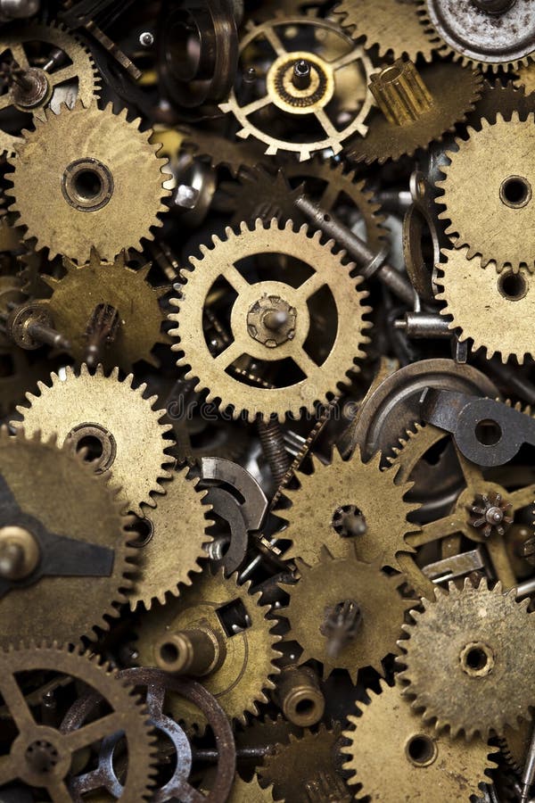 Clock gear set stock image. Image of connection, abstract - 56984389