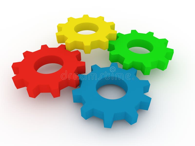 Creative gears stock vector. Illustration of abstract - 32528941