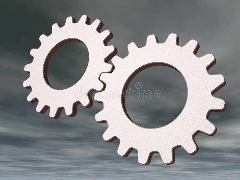 Connecting Gears Stock Illustrations – 780 Connecting Gears Stock ...
