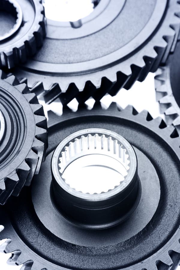 Titanium and Steel Gears in Action Stock Photo - Image of teamwork ...