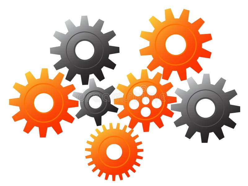 Gears logo element stock vector. Illustration of commerce - 16080604