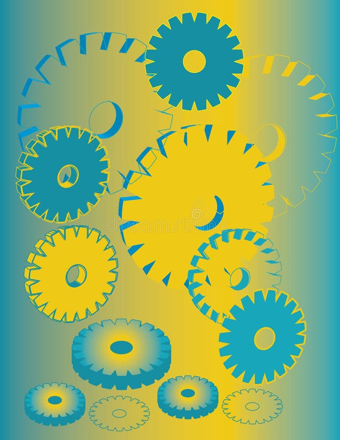 Gears Abstract stock vector. Illustration of gear, design - 11827203