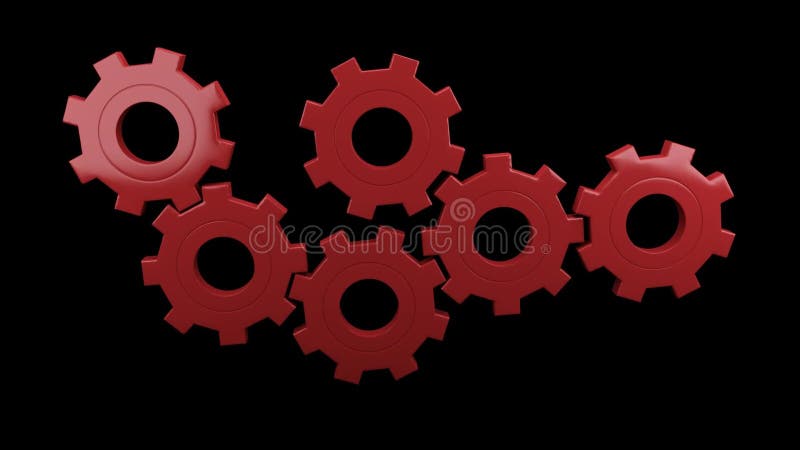 Gears Work Concept Animation, Mechanical. Stock Video - Video of wheel ...