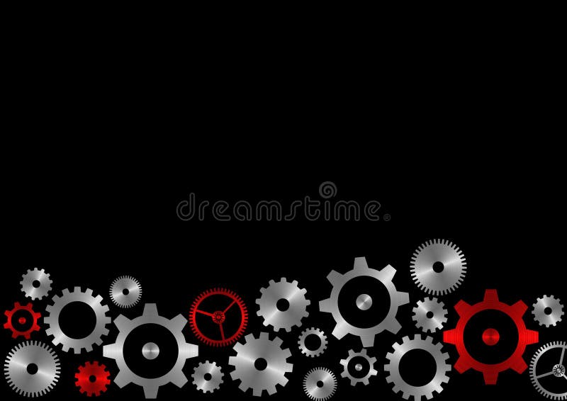 Gear border stock vector. Illustration of border, machine - 13112983