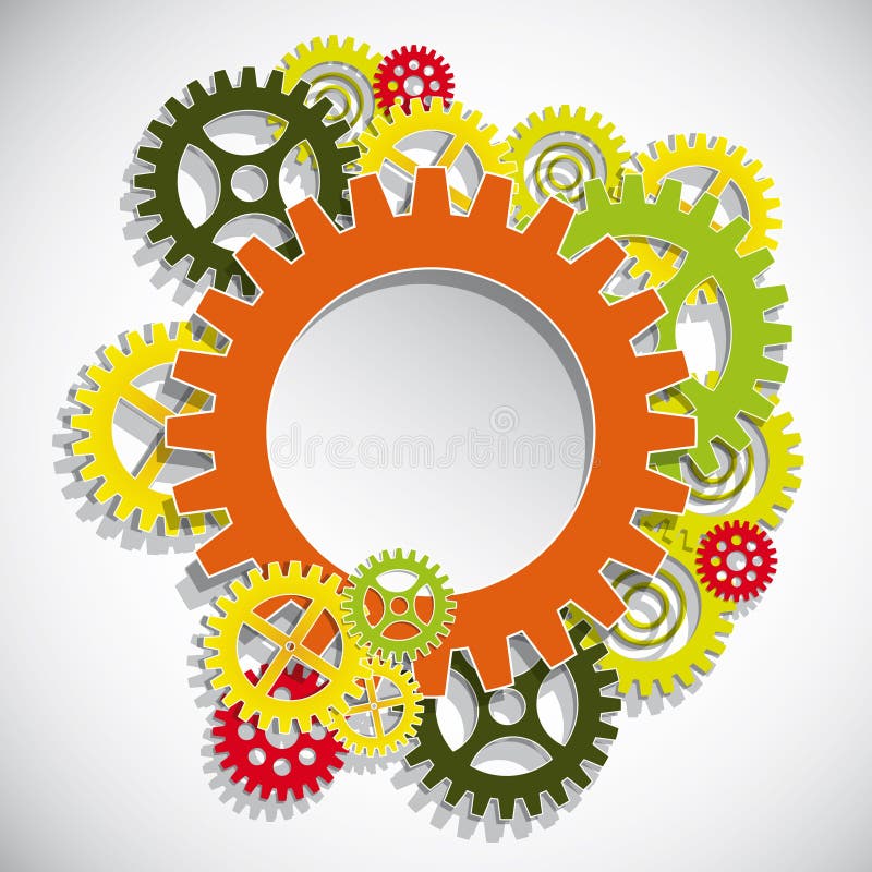 Gears background stock vector. Illustration of mechanical - 25695606