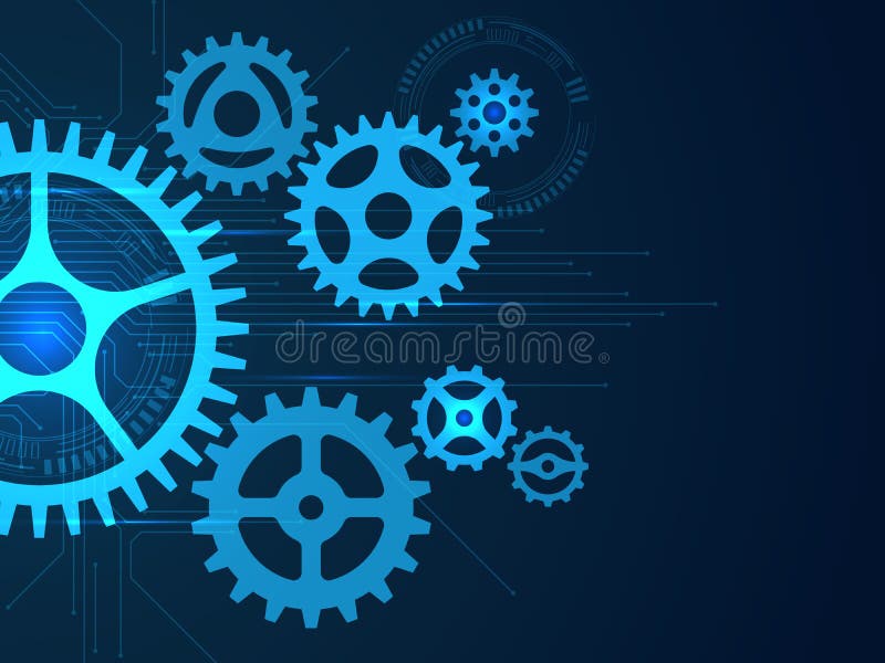 Gears Background. Cogwheels Mechanisms Engineering, Engine Gear ...