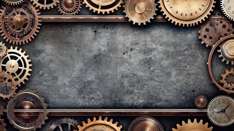 Gears Background for Design Projects: Industrial and Mechanical Theme ...