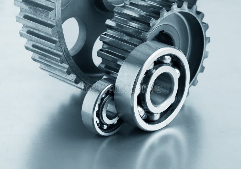 Gears and Bearings on Display Stock Photo - Image of bearings, idea ...