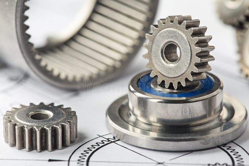 Gears, Bearings and Mechanism Parts.Elements of Mechanical Blocksand ...