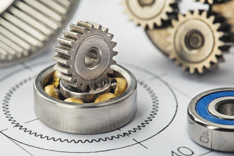 Gears, Bearings and Mechanism Parts.Elements of Mechanical Blocksand ...