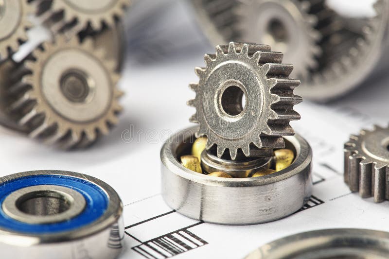Gears, Bearings and Mechanism Parts.Elements of Mechanical Blocksand ...