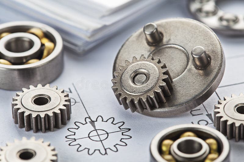 Gears, Bearings and Mechanism Parts.Elements of Mechanical Blocksand ...