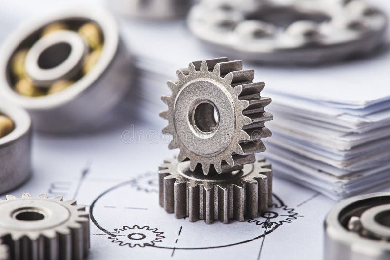 Gears, Bearings and Mechanism Parts.Elements of Mechanical Blocksand ...