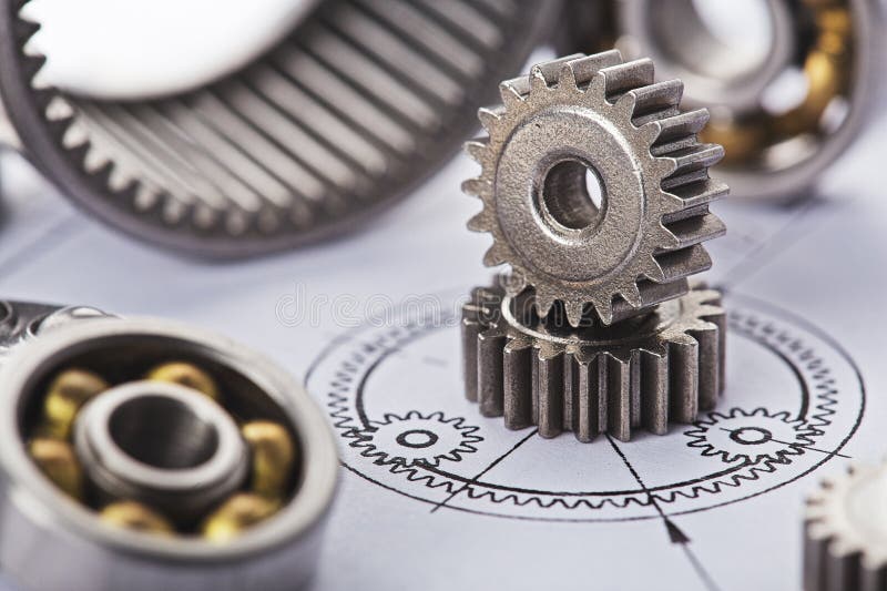 Gears, Bearings and Mechanism Parts.Elements of Mechanical Blocksand ...