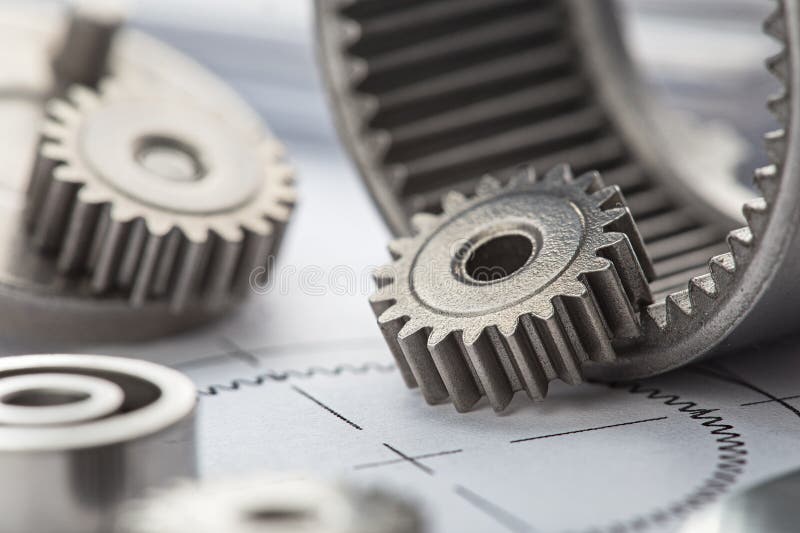 Gears, Bearings and Mechanism Parts.Elements of Mechanical Blocksand ...