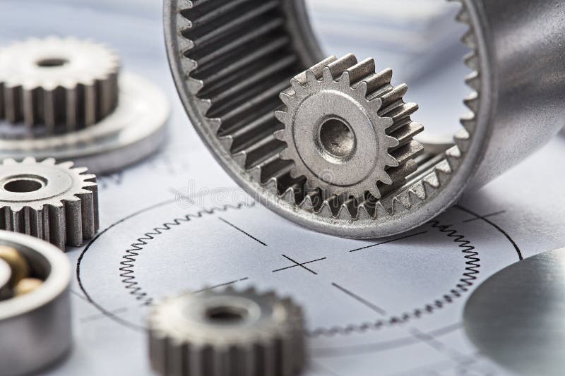 Gears, Bearings and Mechanism Parts.Elements of Mechanical Blocksand ...