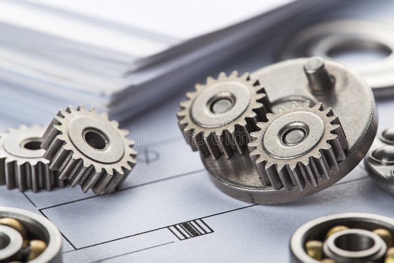 Gears, Bearings and Mechanism Parts.Elements of Mechanical Blocksand ...