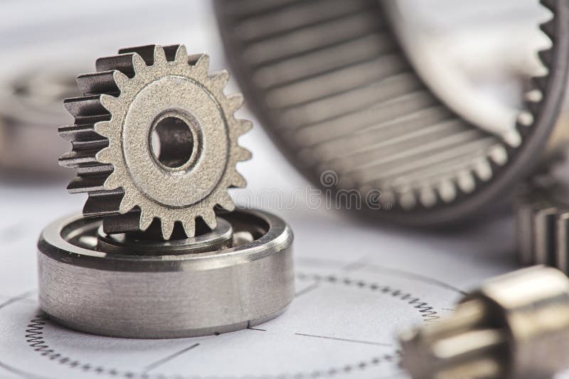 Gears, Bearings and Mechanism Parts.Elements of Mechanical Blocksand ...