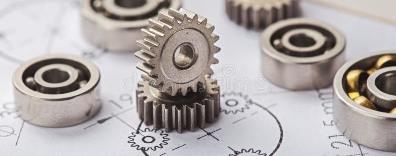 Gears, Bearings and Mechanism Parts.Elements of Mechanical Blocksand ...