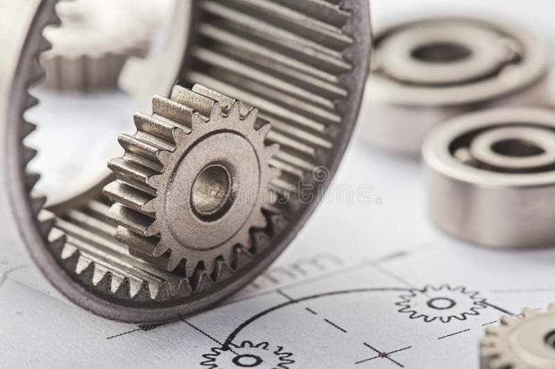 Gears, Bearings and Mechanism Parts.Elements of Mechanical Blocksand ...