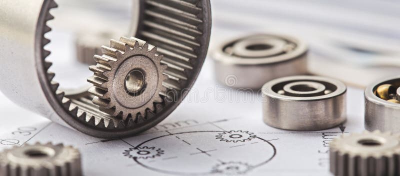 Gears, Bearings and Mechanism Parts.Elements of Mechanical Blocksand ...