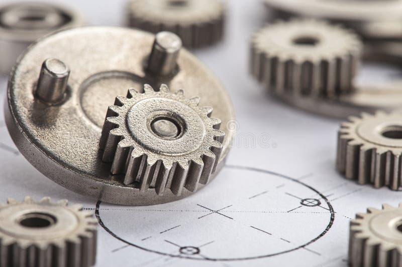 Gears, Bearings and Mechanism Parts.Elements of Mechanical Blocksand ...