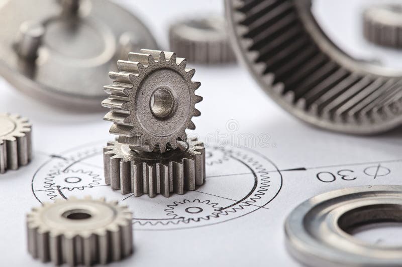 Gears, Bearings and Mechanism Parts.Elements of Mechanical Blocksand ...