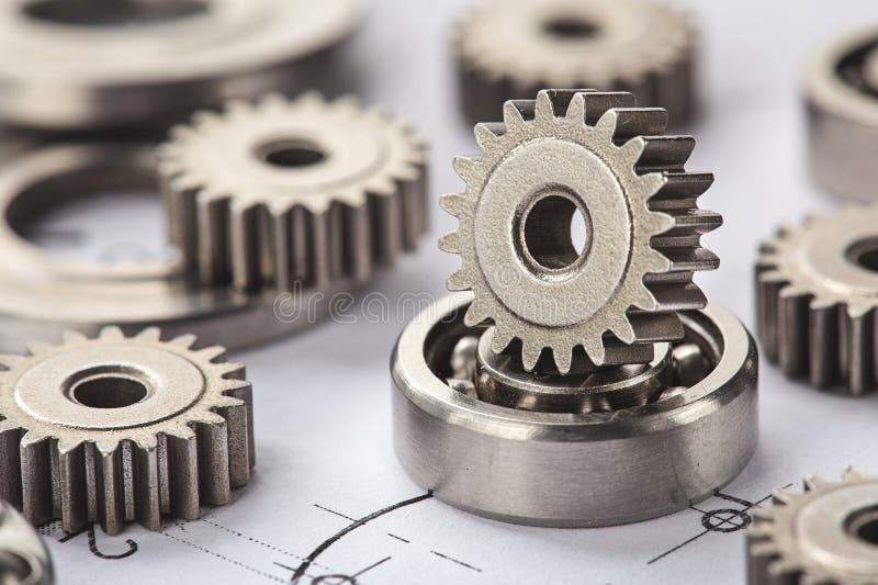 Gears, Bearings and Mechanism Parts.Elements of Mechanical Blocksand ...