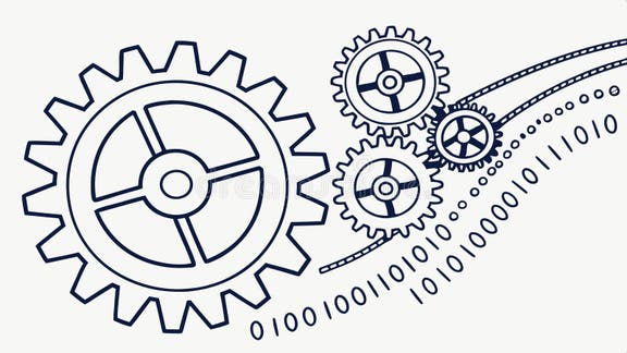Gears and Binary Code, Digital Process and Mechanical Computation ...