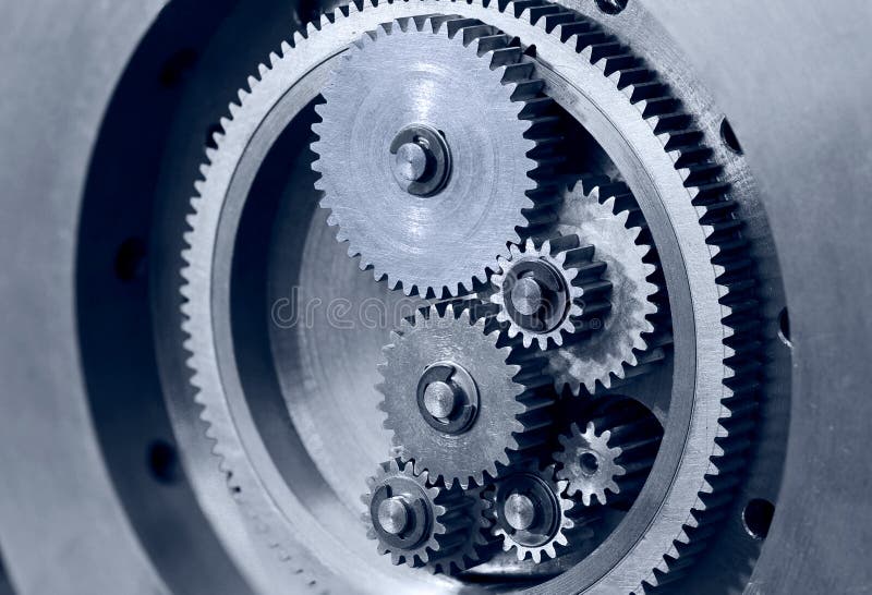 Gears of a Locking Mechanism Stock Photo - Image of frame, engine ...