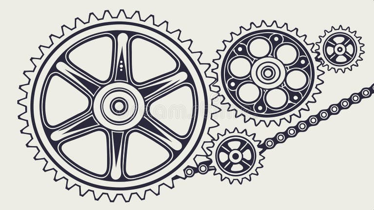 Gears and Cogs Mechanical Design, Industrial Theme, Engineering Element ...