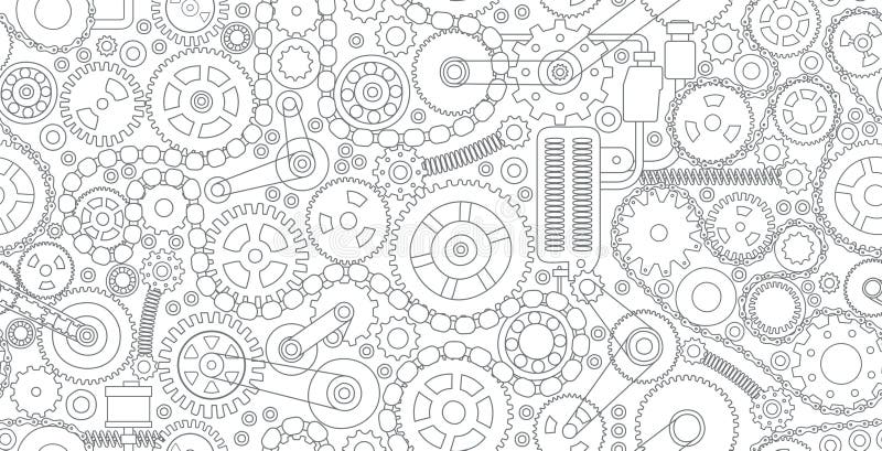 Gears and cogs mechanism. stock photo. Image of wallpaper - 390599872