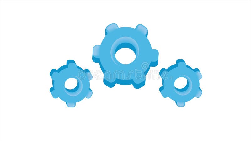 Gears Cogs Setting Machine Animation Stock Video - Video of engineering ...