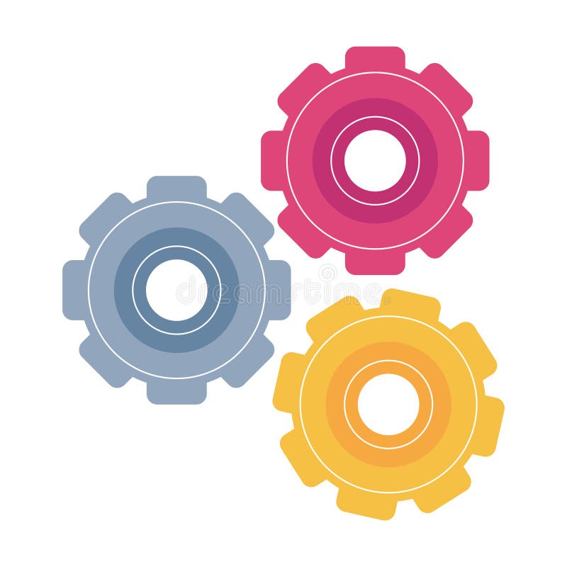 Gears cogs setting stock vector. Illustration of industrial - 261561142
