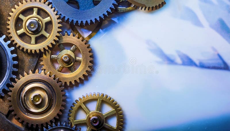 Gears and Cogs, Symbolizing Mechanics, Movement and Interconnected ...