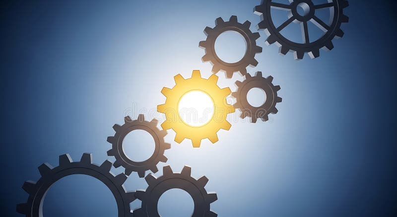 Gears and Cogs Working Together Representing Teamwork and Collaboration ...