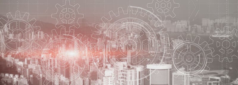 Engineering Automation Building Design Stock Image - Image of exterior ...