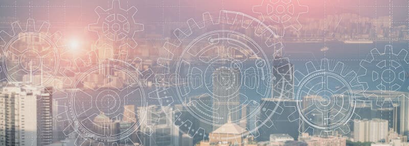 Engineering Automation Building Design Stock Image - Image of exterior ...