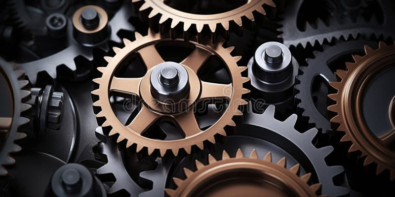 Gears and cogwheels stock illustration. Illustration of technical ...