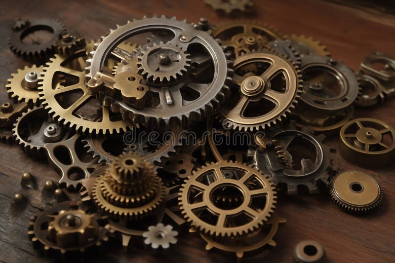 Gears and Cogwheels. Generative AI Stock Illustration - Illustration of ...