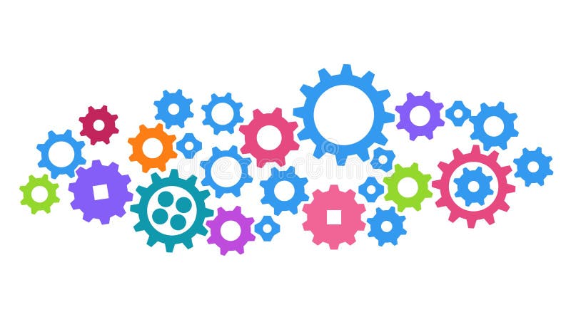 Gears in Progress., Hands, Icon, Teamwork Business Strategy Process ...