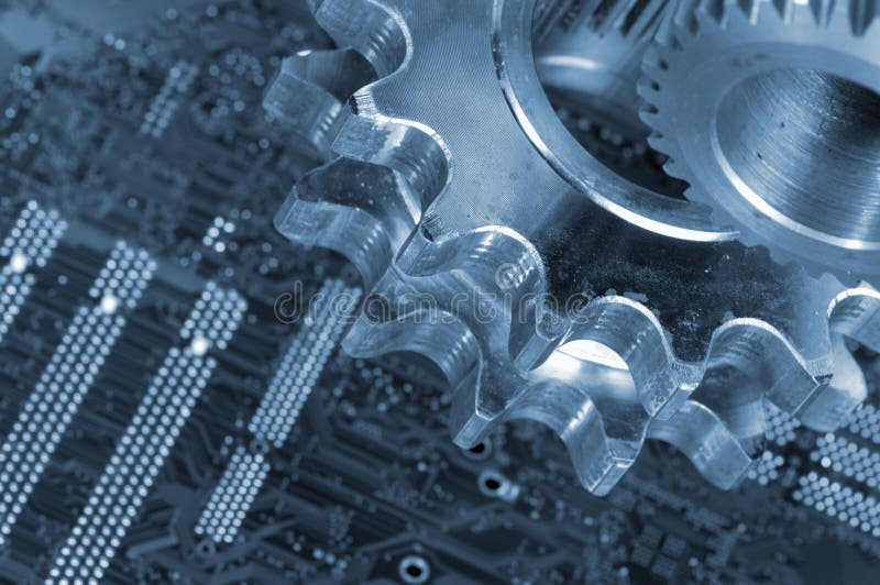 Gears and computer-parts stock photo. Image of energy - 2511450