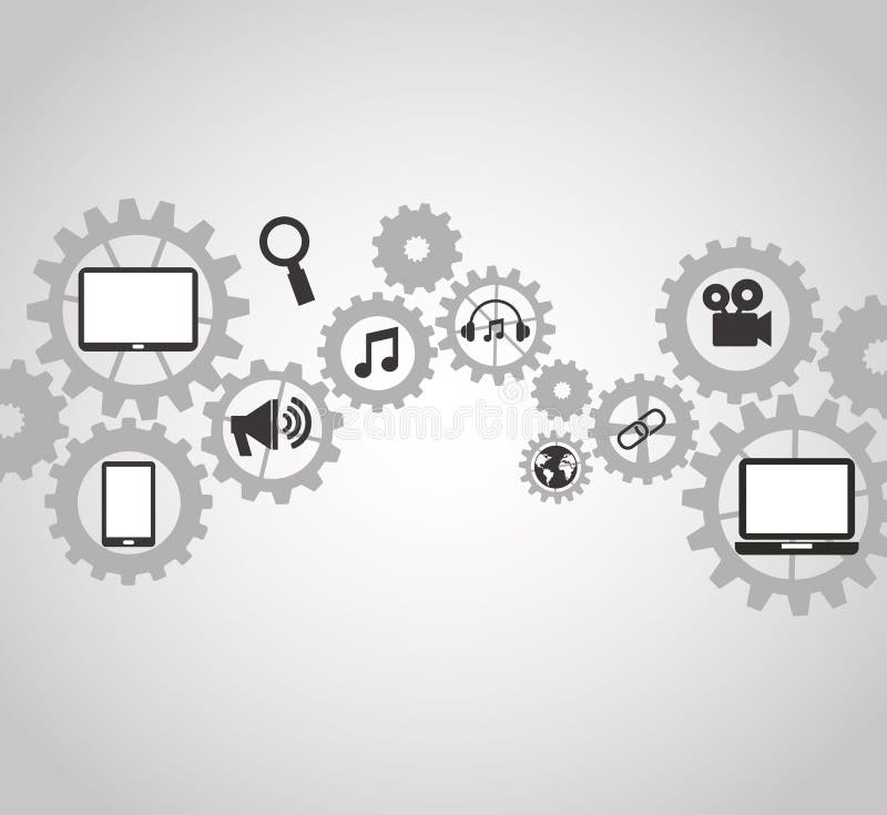 Gears concept design stock illustration. Illustration of element - 66640949