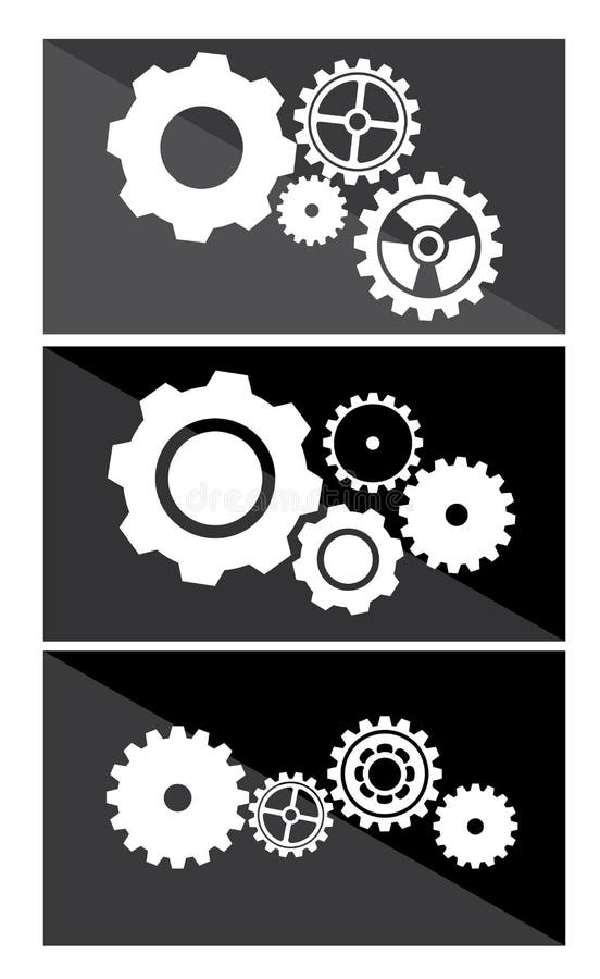 Gears design stock vector. Illustration of work, technical - 41570051