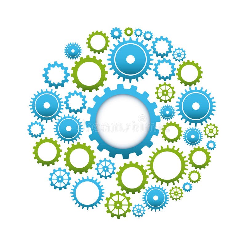 Gears design stock vector. Illustration of graphic, industry - 40211960