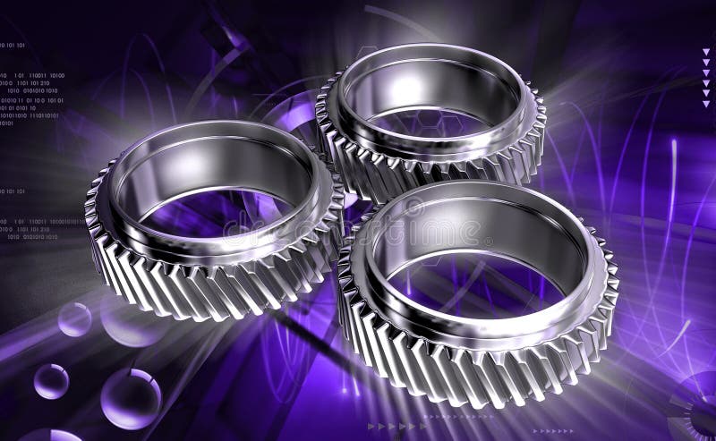 Three gears stock illustration. Illustration of medic - 41196432