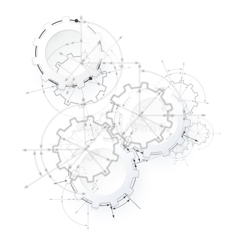 Engineering Drawing Abstract Background