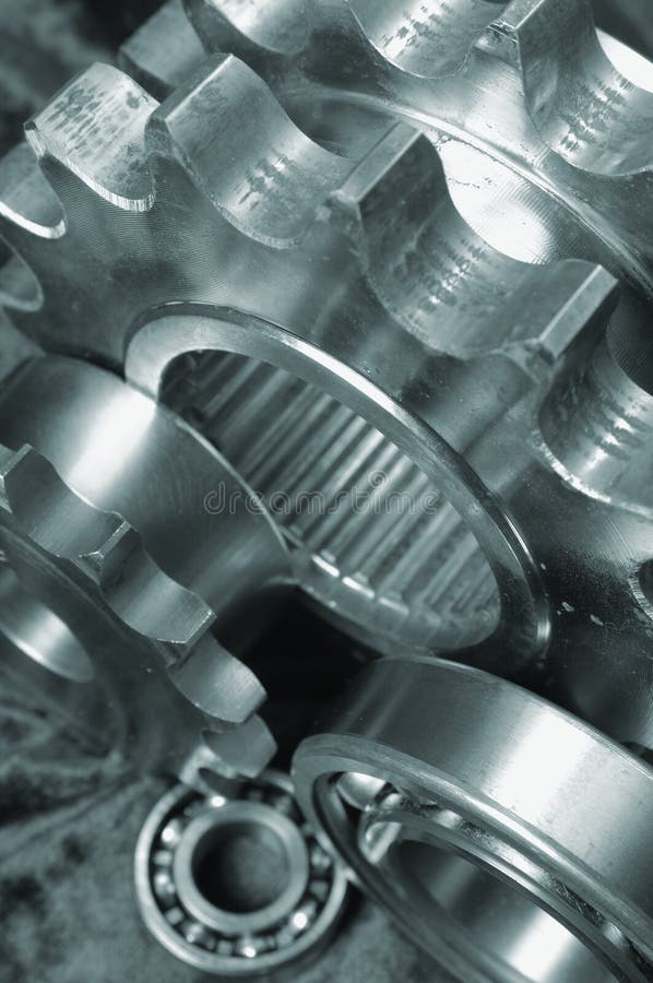 Gears in engineering stock image. Image of gears, motor - 1812515